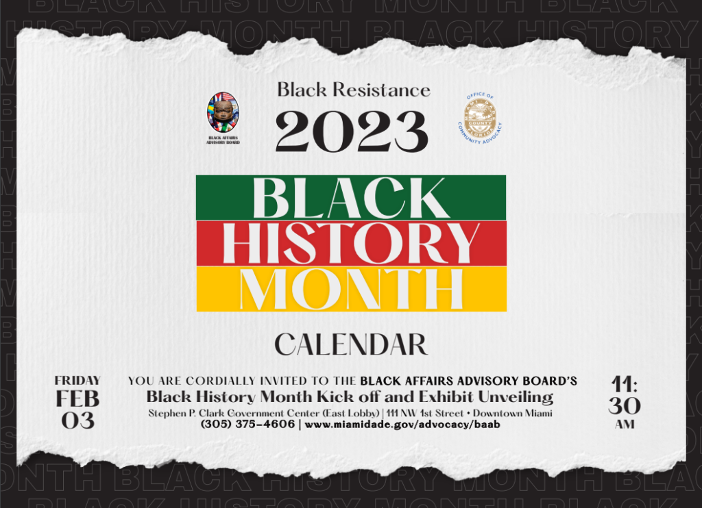 2023 BLACK HISTORY MONTH CALENDAR - The Culture